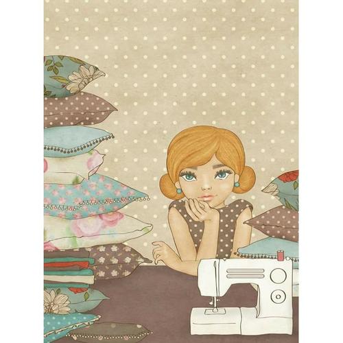 Jual kain panel kanvas linen sew girl - Jakarta Timur - Kamonesan Jahit ...