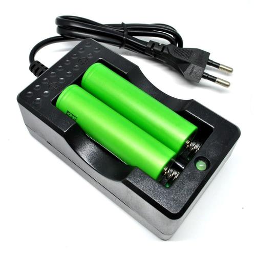 Jual Charger Baterai 18650 Dual Battery 2 Slot KABEL dengan arus AC ...