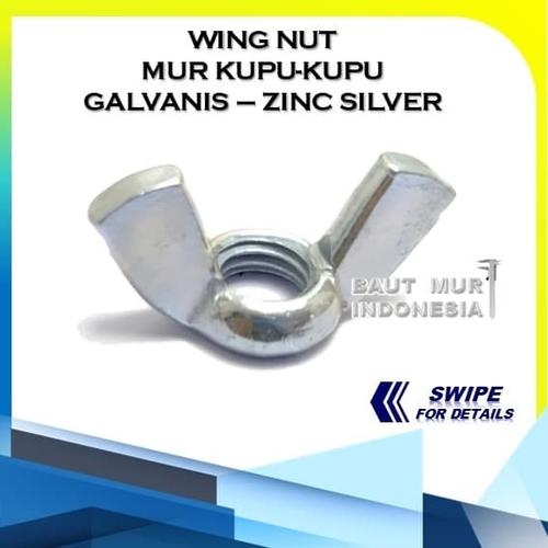 Jual MUR KUPING WING NUT MUR KUPU-KUPU M8 - Kab. Bekasi - BAUTMUR ...