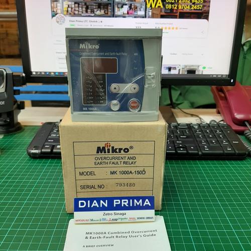 Jual Mikro MK1000A-150D Over Current and Earth Fault Relay Aux 24 ...