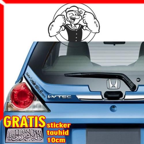 Jual Stiker Happy Popeye Car Sticker Belakang Mobil - Kab. Bekasi ...