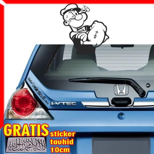 Jual Stiker Popeye Spinach Car Sticker Belakang Mobil - Kab. Bekasi ...