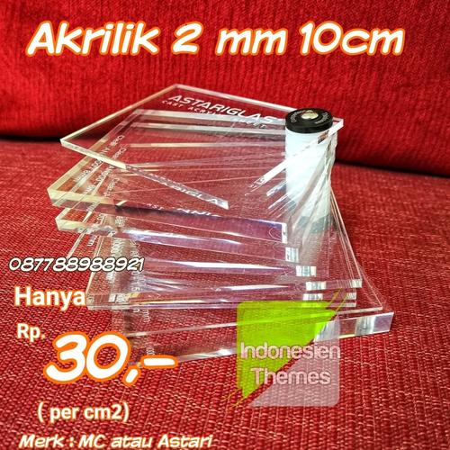 Jual Akrilik, Acrylic Lembaran Costom 2mm Persegi Bening - Kota ...