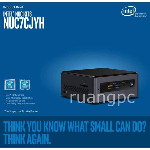 Jual intel nuc7jyh + ddr4 4gb + 120 gb ssd mini pc intel - Jakarta ...
