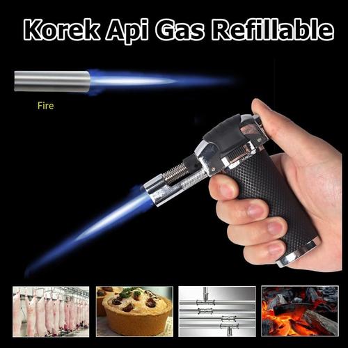 Jual Mancis Korek Api Gas Refillable Butane Torch Adjustable Flame Gun ...