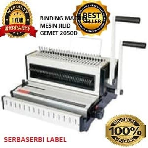 Jual GEMET D2050 Mesin Jilid/Binding Spiral & Wire GEMET D-2050 Mesin ...