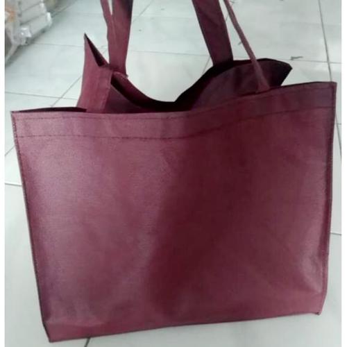 Jual Tas Kain / Tas Spunbond Uk. 26 x 26 cm - Merah Maroon - Kota ...