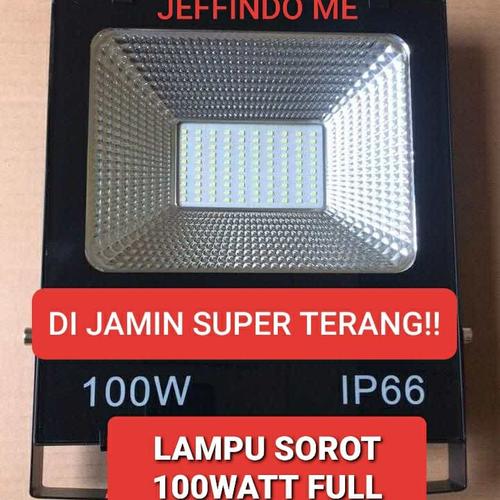 Jual LAMPU SOROT LED 100W 100 W FULL REFLECTOR SMD FLOOD LIGHT SMD 100 ...