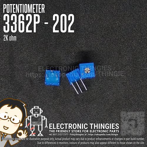 Jual 3362P 202 2K OHM POTENTIOMETER POTENSIOMETER 3362 TRIMPOT POTENSIO ...