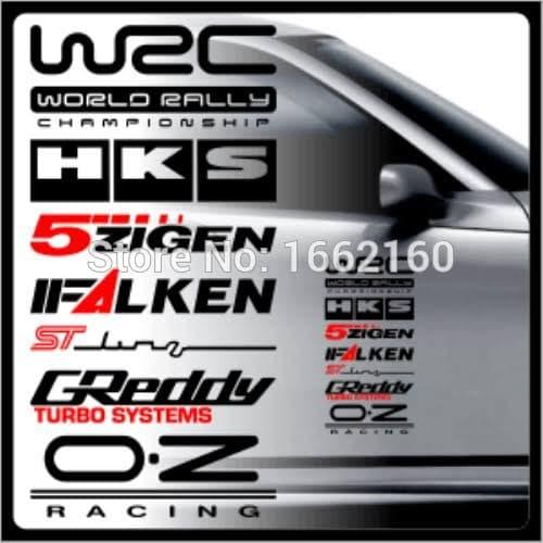 Jual STIKER CUTTING STICKER MOBIL SPONSOR SET OZ RACING WRC PINTU MOBIL ...