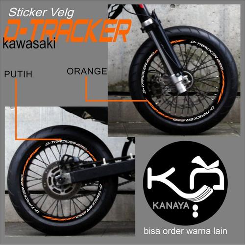 Jual Stiker Velg Sticker Motor Decal Kawasaki Dtracker D-Tracker 250 ...