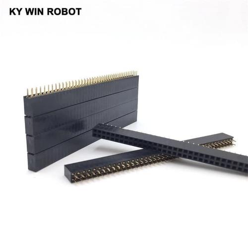 Jual Double Row Female Header 2 40 pin Socket Female Pitch 2 54mm ...