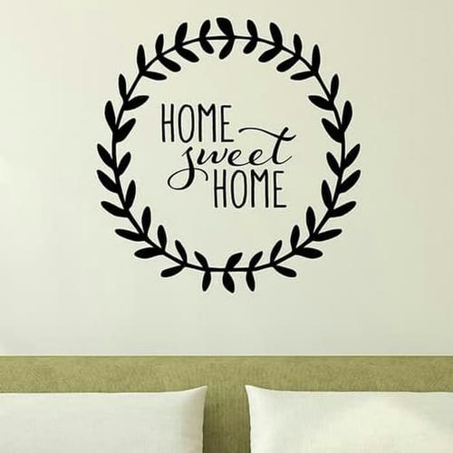 Jual Stiker Home Sweet Home Bulat Wall Sticker Dingding Kaca Rumah ...