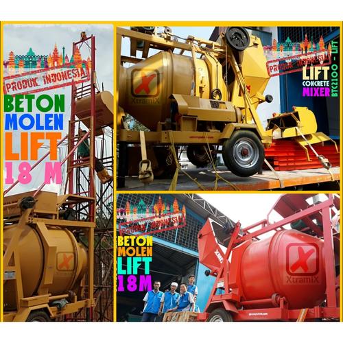 Jual Harga Mesin Concrete Mixer Beton Molen Diesel LIFT 18m Merk ...