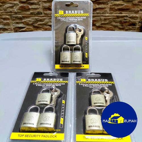 Jual Gembok Brabus Masterkey Master Key 3pcs 3 pcs 20mm 20 mm - Kota ...