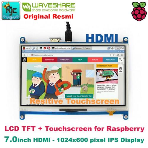 Jual LCD WAVESHARE 7 7 inch HDMI TFT LCD Resitive Touchscreen Raspberry - Kota Bekasi - Arduino ...