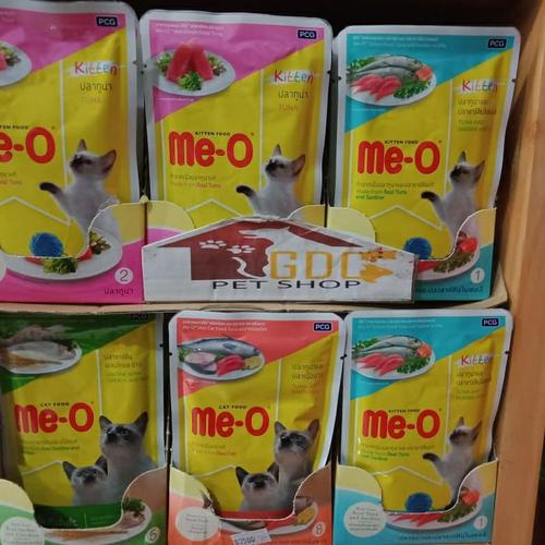 Jual meo sachet wetfood all varian 80gr.makanan basah kucing meo - tuna ...