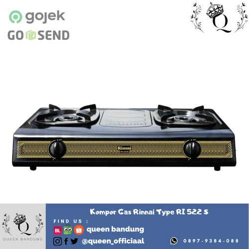 Jual RINNAI Kompor Gas 2 Tungku Hitam Teflon RI 522S / 522 S - Kota ...