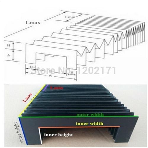 Jual Custom made cnc machine protective bellows cover for machine tools ...
