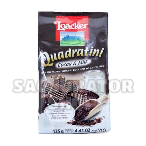 Jual Wafer Loaker Locker Loacker Quadratini Crispy Wafers Cocoa & Milk ...