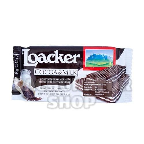 Jual Wafer Cokelat & Susu Loaker Locker Loacker Crispy Wafers Cocoa ...