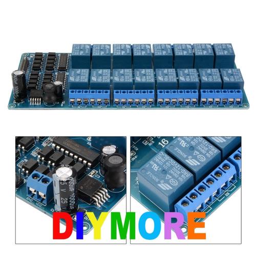 Jual Kit Relay Shield 16 Channel 16 Channel 16 CH DC 5V 12V dengan ...