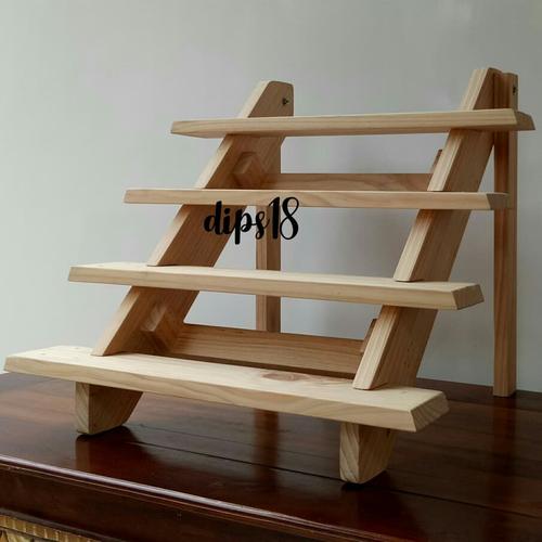 Jual rak tangga kayu 4 susun - Kab. Mojokerto - yuriko wijaya | Tokopedia