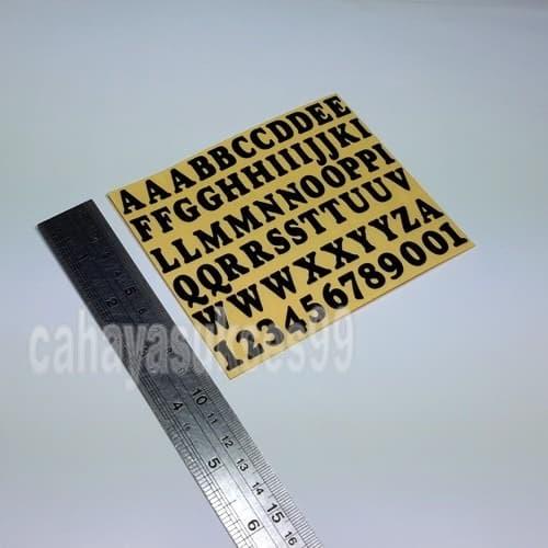 Jual Stiker Huruf Alphabet Abjad Font Cooper Hitam 1,3cm Sticker ...