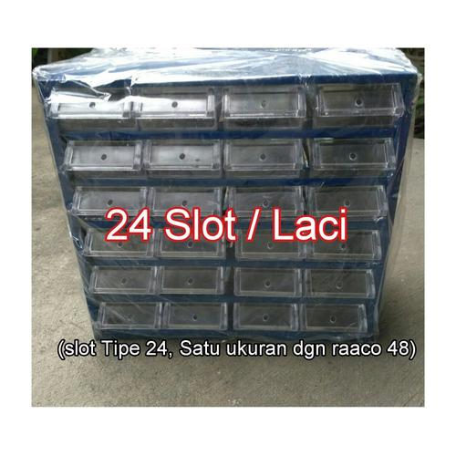 Jual Rak Raaco 24 slot laci Rak tempat pernak pernik mur baut komponen ...