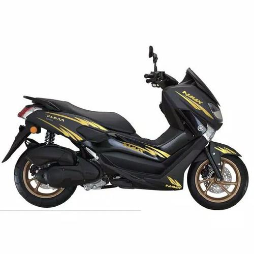 Promo Cutting sticker nmax hitam dop gold keren stiker lis striping ...