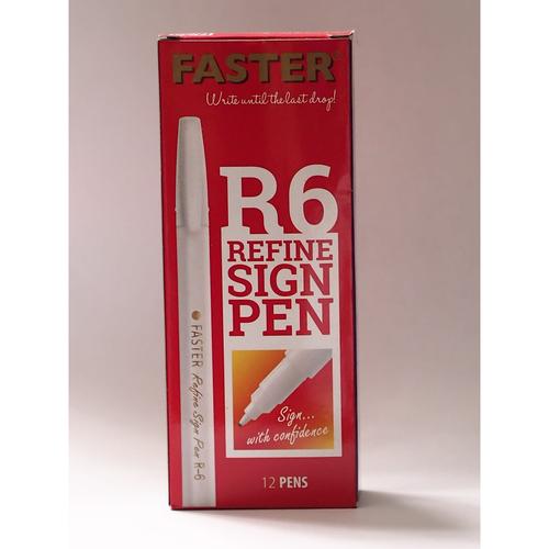 Promo Faster R6 Refine Sign Pen isi 12 pcs-Black - Kota Tangerang ...