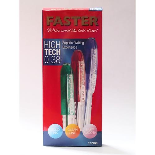 Promo Ballpoint/ Pulpen Faster 0.38 Sign Pen ,0.38mm isi 12 pcs - Black ...