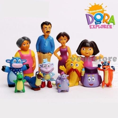 Jual 12Pcs Action Figure Model Dora The Explorer Benny Grumpy Isa Ture ...