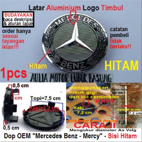 Jual dop center roda as velg oem lambang logo mercedes benz mercy kaki ...