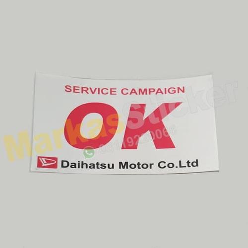 Jual Stiker Daihatsu Inspection OK - Kab. Bandung - Markas Sticker ...