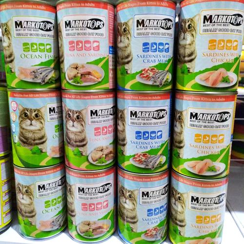 Jual Makanan Basah Kucing Markotops Markotop Kaleng 400gr No Bolt Cat ...