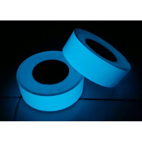 Jual Stiker Fosfor glow in the dark warna Blue ukuran lebar 5 cm x 50 ...