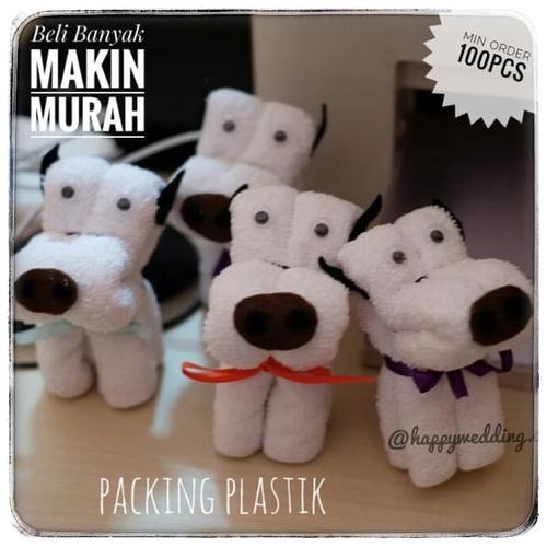 Jual souvenir nikah / ultah unik handuk boneka sapi (plastik) - Kota ...