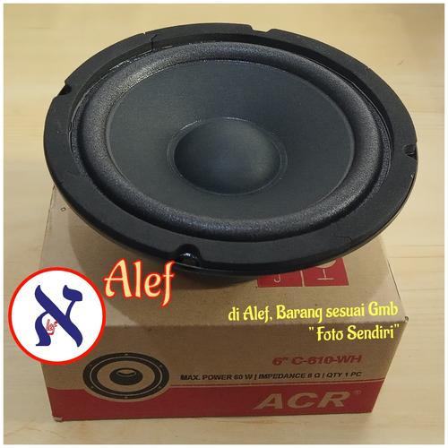 Jual speaker woofer acr 6 inc c 610 wh 6" spiker c-610-wh - Kota ...