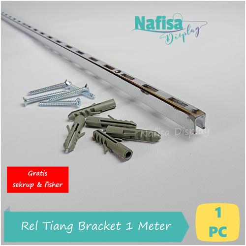 Jual Rel Bracket 1 Meter Tiang Braket Penyangga Rak Dinding - Kota ...