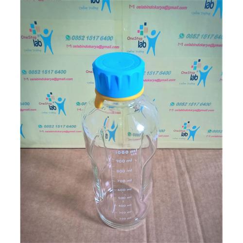 Jual DURAN Youtility Bottle 1000 ml clear glass Botol sampel Lab 1 Ltr ...
