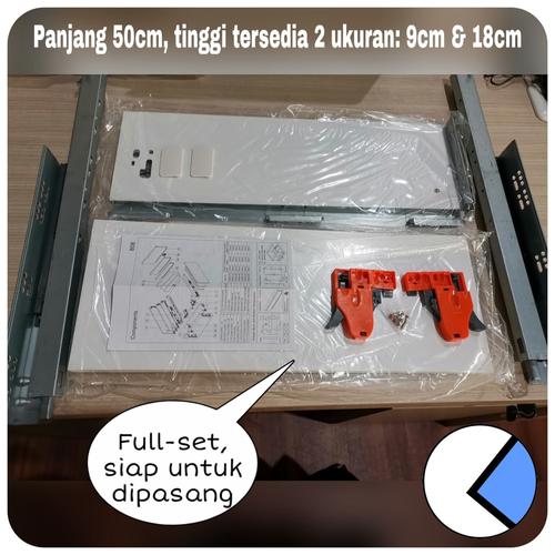 Jual Rel Tandem Box 50cm tinggi 9cm slow motion dan catches bkn blum ...
