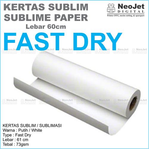 Jual Kertas Sublim Sublime Sublimation Transfer Paper Fast Dry Lebar ...