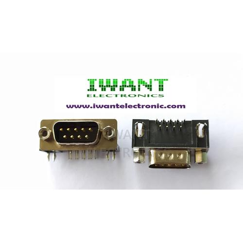 Jual DB9 MALE PCB SIKU D-SUB 9 PCB MALE DBR9 DR 9 DB9 DB 9 MALE COM ...