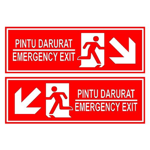 Jual PINTU DARURAT RED 1545 (GLOW IN THE DARK) - STICKER ONLY - Kota ...