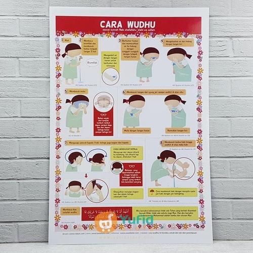 Jual POSTER WUDHU ANAK MUSLIM SESUAI SUNNAH GIRL luma lumi - Kab ...