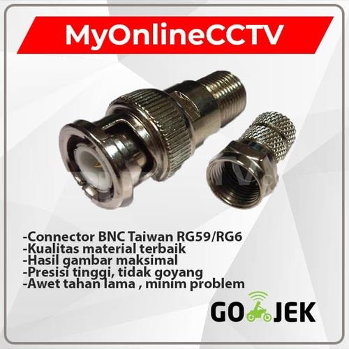 Jual Connector CCTV RG6 RG59 BNC Drat RCA Male Female - Jakarta Barat - MyOnlineCCTV | Tokopedia