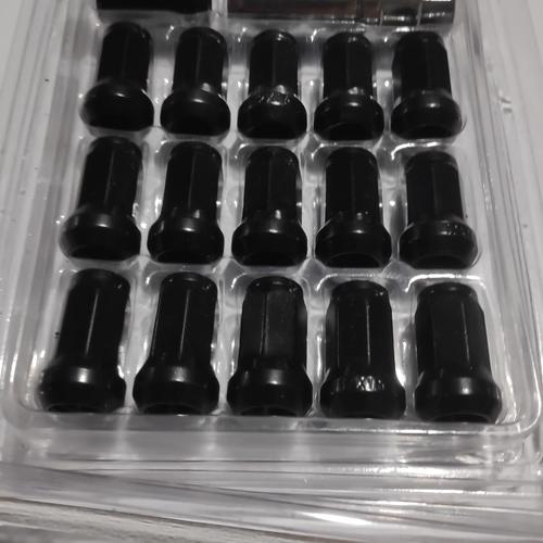 Jual 24pcs + 1kunci Mur roda racing max Guard warna 12 x 1,5 BLACK ...