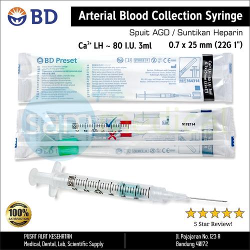 Jual BD Preset Spuit AGD / Suntikan Heparin 3ml 22G - Kota Bandung ...