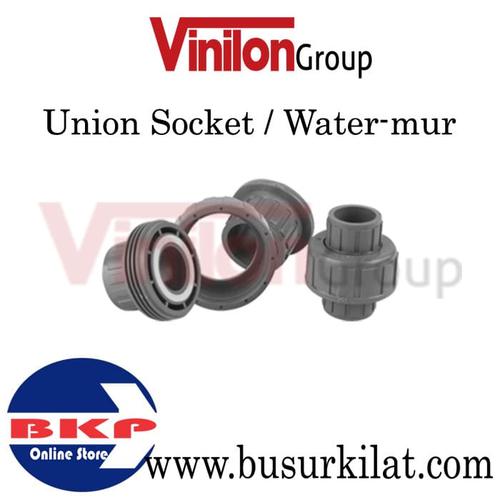 Jual UNION SOCKET / WATER MOER PVC VINILON (AW) 1/2 " INCH / SAMBUNGAN ...